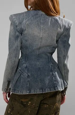 AZALEA WANG Structured Peplum Jacket