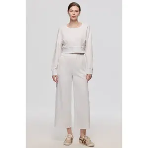 JUANA Hemp Essentials Fleece Sweatpants - White
