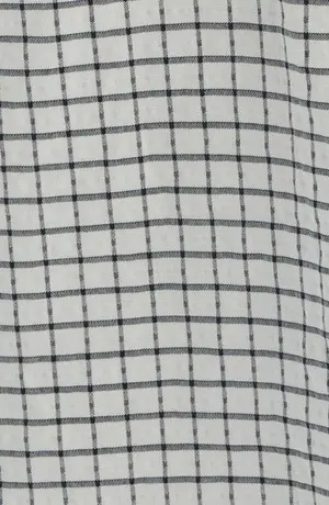 Brooklyn Industries Check Short Sleeve Cotton Button-up Shirt