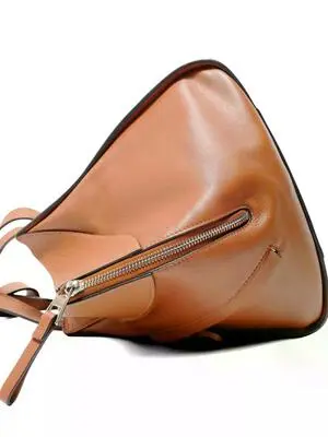 Loewe Hammock Leather Handbag - Brown