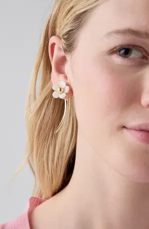 Kate Spade New York Summer Daze" Flower Jacket Earrings