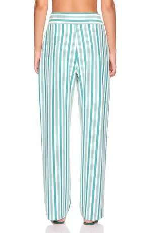 Susana Monaco Stripe Wide Leg Pants - Fern