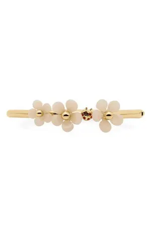 Kate Spade New York Flower Cuff Bracelet With Ladybug Accent