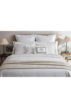 MATOUK Leo Fringed Throw Blanket - Dune