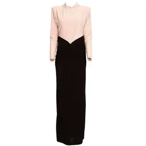 SOHUMAN Kate" Midi Dress With High Neck And Long Sleeves - Black
