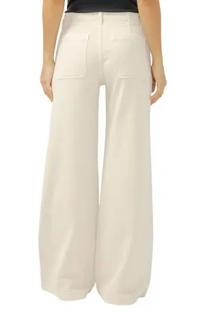 SILVER JEANS CO. Lightweight Wide Leg Knit Flex Denim Pants