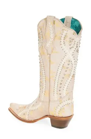 CORRAL Metallic Embroidered Western Boots