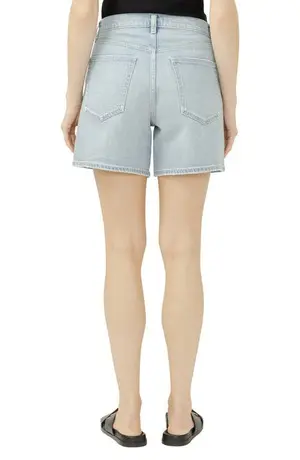 SILVER JEANS CO. Be Easy" Mid Thigh Denim Shorts