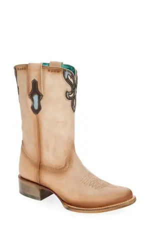 CORRAL Embroidered Overlay Western Boots