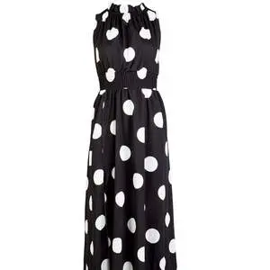 SOHUMAN Repush Maxi Dress Polka Dot Design