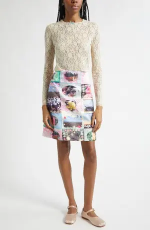 Sandy Liang Scoby Long Sleeve Lace Top