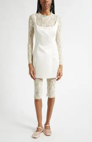 Sandy Liang Scoby Long Sleeve Lace Top
