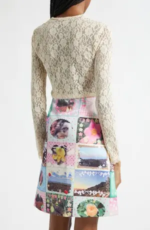 Sandy Liang Scoby Long Sleeve Lace Top
