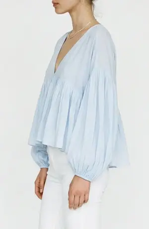 Vero Moda Balloon Sleeve V-neck Top