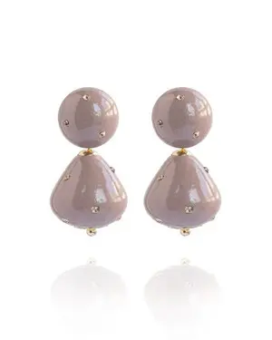 SAULE LABEL Nina Drop Earrings - Dune