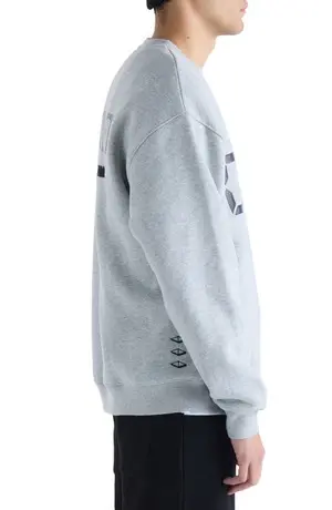 VOUSETI Us Against Time" Graphic Crewneck Sweatshirt