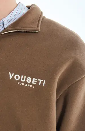 VOUSETI Quarter Zip Logo Pullover