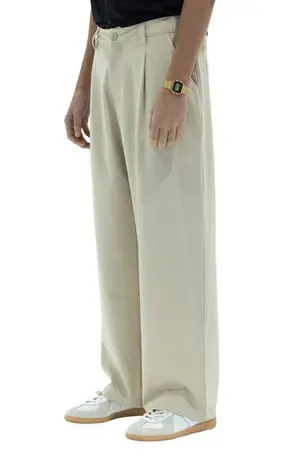 VOUSETI Pleated Relaxed Fit Trousers
