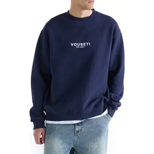 VOUSETI Vouseit Embroidered Logo Fleece Crewneck Sweatshirt