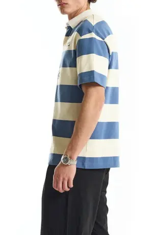 VOUSETI Post Game Stripe Cotton Polo