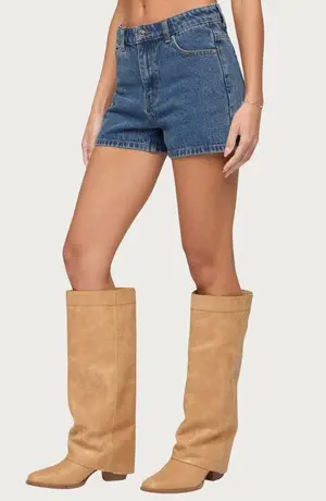 EDIKTED Milena Denim Shorts
