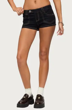 Women's Dark Denim Shorts