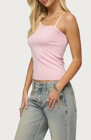 EDIKTED Asymmetric Knit Top