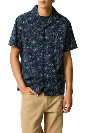 Rodd & Gunn Crater Valley Floral Camp Shirt - Ink
