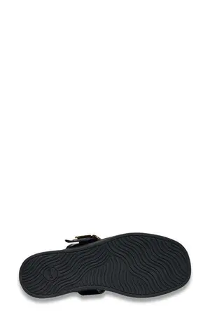 Sanuk Two-strap Sandal With Buckle Hardware - Black