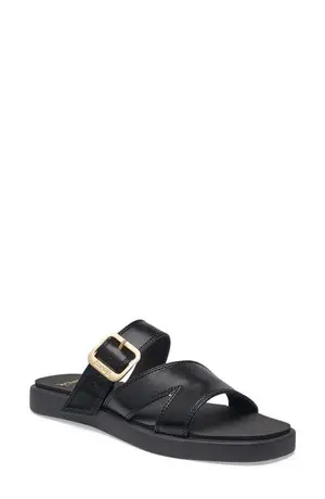 Sanuk Two-strap Sandal With Buckle Hardware - Black