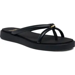 Sanuk Cove Haven Strappy Flat Sandal - Black