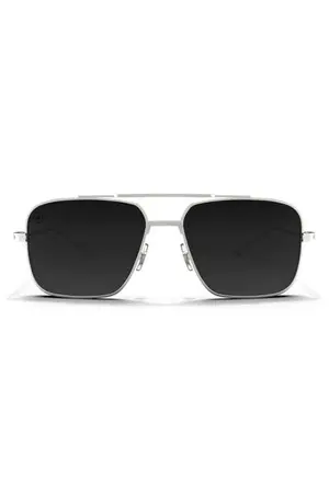 BLENDERS EYEWEAR Phoenix Polarized Aviator Sunglasses - Silver