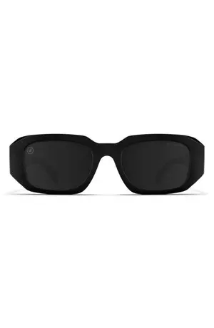 BLENDERS EYEWEAR Blenders Eyewear Onyx 51mm Polarized Square Sunglasses Jet Black