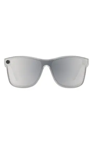 BLENDERS EYEWEAR Millenia X2 Polarized Square Sunglasses - Silver Strike