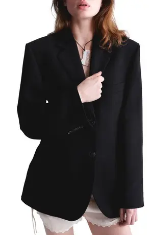 Mango Two-button Blazer - Black