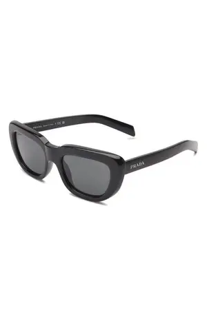 Prada Rectangular Sunglasses - Black