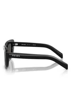 Prada Rectangular Sunglasses - Black