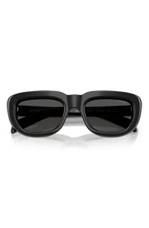 Prada Rectangular Sunglasses - Black