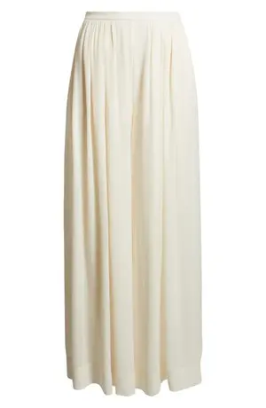 FRAME Wide Leg Silk Chiffon Pants