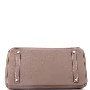 Hermès Birkin Handbag Grey Togo With Palladium Hardware 35 - Etoupe