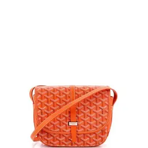 Goyard Belvedere Ii Messenger Bag Coated Canvas Pm - Orange