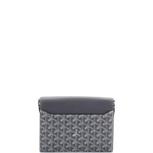 Goyard Chypre Wallet On Strap Coated Canvas With Leather