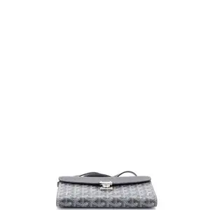 Goyard Chypre Wallet On Strap Coated Canvas With Leather