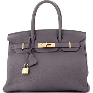 Hermès Birkin Handbag Grey Togo With Rose Gold Hardware 30 - Etain