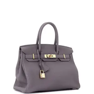 Hermès Birkin Handbag Grey Togo With Rose Gold Hardware 30 - Etain