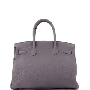 Hermès Birkin Handbag Grey Togo With Rose Gold Hardware 30 - Etain