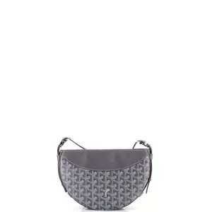 Goyard Hirondelle Shoulder Bag Coated Canvas And Leather Grey
