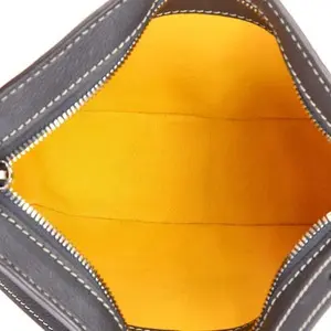 Goyard Hirondelle Shoulder Bag Coated Canvas And Leather - Grey