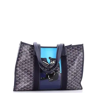 Goyard Villette Tote Printed Coated Canvas Mm - Blue