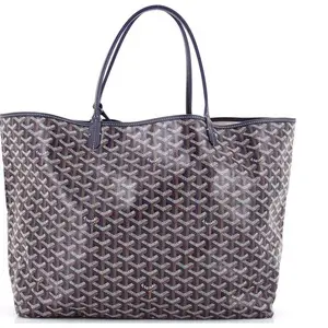 Goyard Saint Louis Tote Coated Canvas Gm - Blue